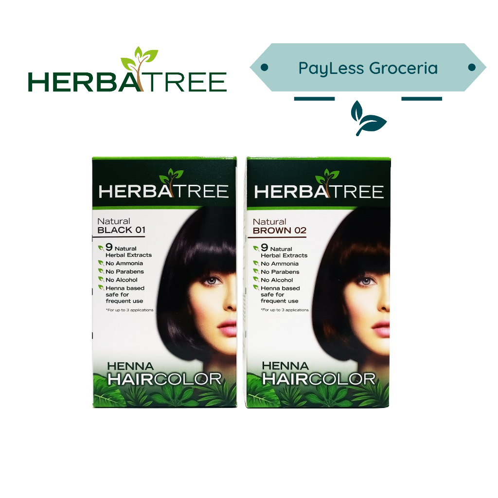 HerbaTree Henna Hair Color / Pewarna Rambut | Shopee Malaysia