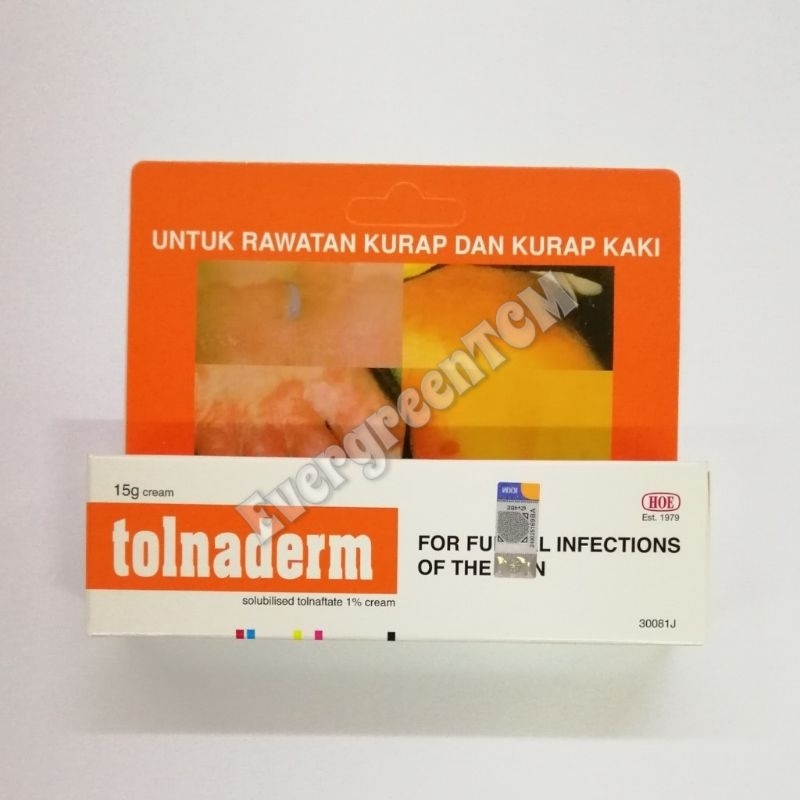 Tolnaderm Tolnaftate 1% Cream 特能癣膏 15g 【Antifungal /Kurap】 | Shopee ...
