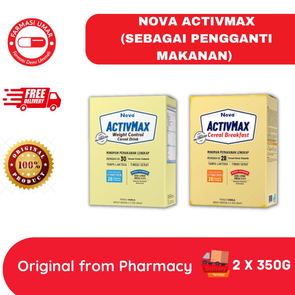 N0VA Activmax Weight Control Cereal Drinks/ Cereal Breakfast (2 x 350g ...