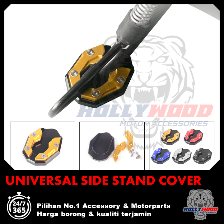SIDE STAND COVER FULLY CNC ALLOY SARUNG STAND TEPI MOTOR Y15ZR Y15 NMAX ...
