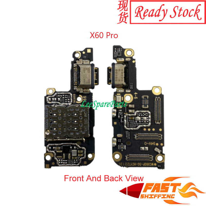 Vivo X60 / X60 Pro Charging Board USB Port Pin Mic Sim Card Slot Holder ...