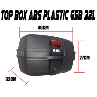 100%} GSB TOP BOX 47 LITER , GIVI STYLE , FREE BASE PLATE SHAD STYLE ...