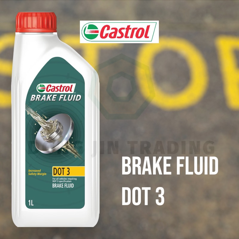 Castrol Brake Fluid DOT 3 (1L) Minyak Brek [NEW PACKAGING] | Shopee ...