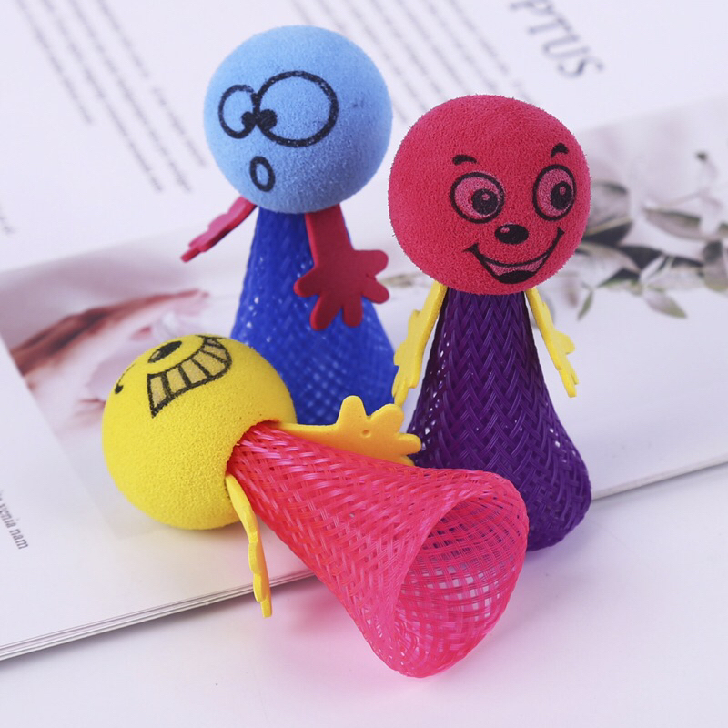 Children's toys bouncing elf eva spring human bouncing villain jumping ...