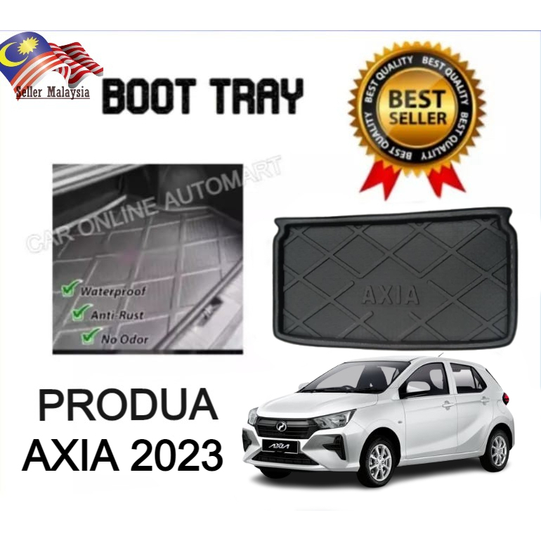 For PERODUA AXIA 2023 EVA Copolymer Car Boot Tray Trunk Tray Luggage ...