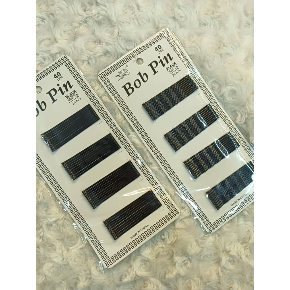 Metal Bob Pin Hair Clip Black (40pcs) | Shopee Malaysia