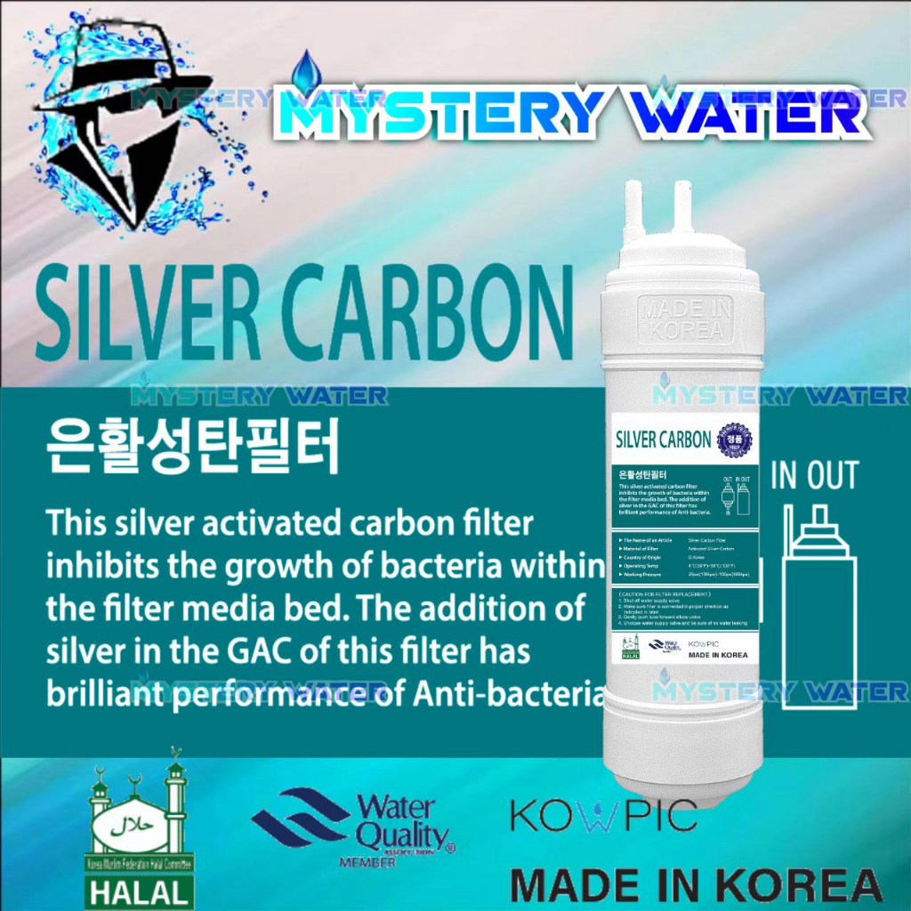 (Per Pcs) Korea Water Filter Halal U Type Sediment/Pre-Carbon/Silver ...
