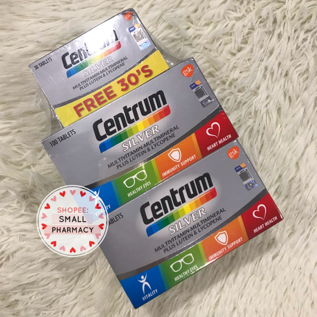 Centrum Silver / Centrum Multivitamin Multimineral plus lutein & lycopene 100s x2 | Shopee Malaysia