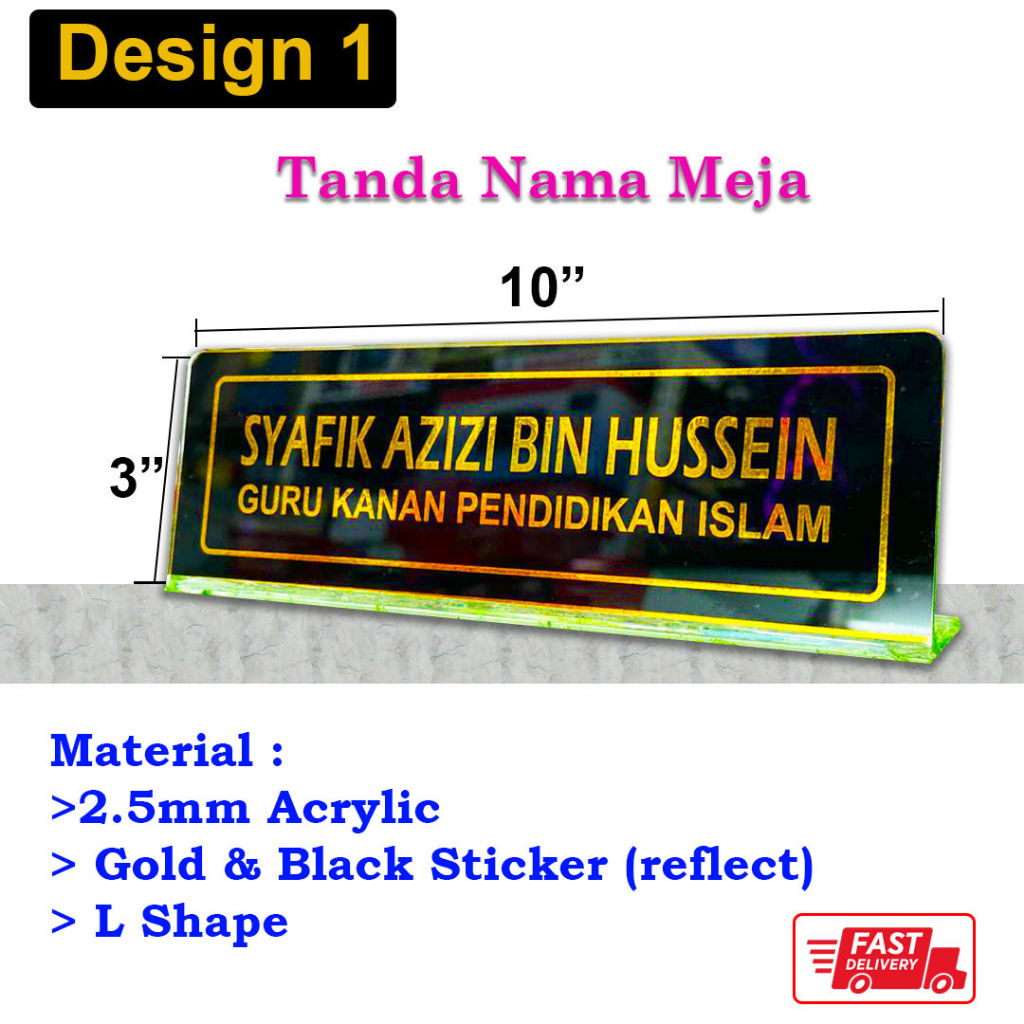 Label Meja / Papan nama meja guru / table stand Acrylic Murah | Shopee ...