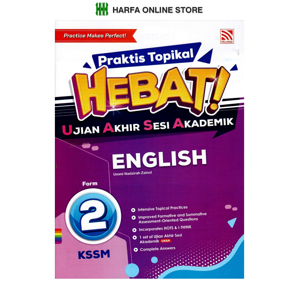 Buku Latihan Form 2 Praktis Topikal Hebat Uasa English Form 2 Kssm