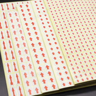 1 Sheet Red Arrow Dot Sticker Mistake Defectives Marking For Rework ...