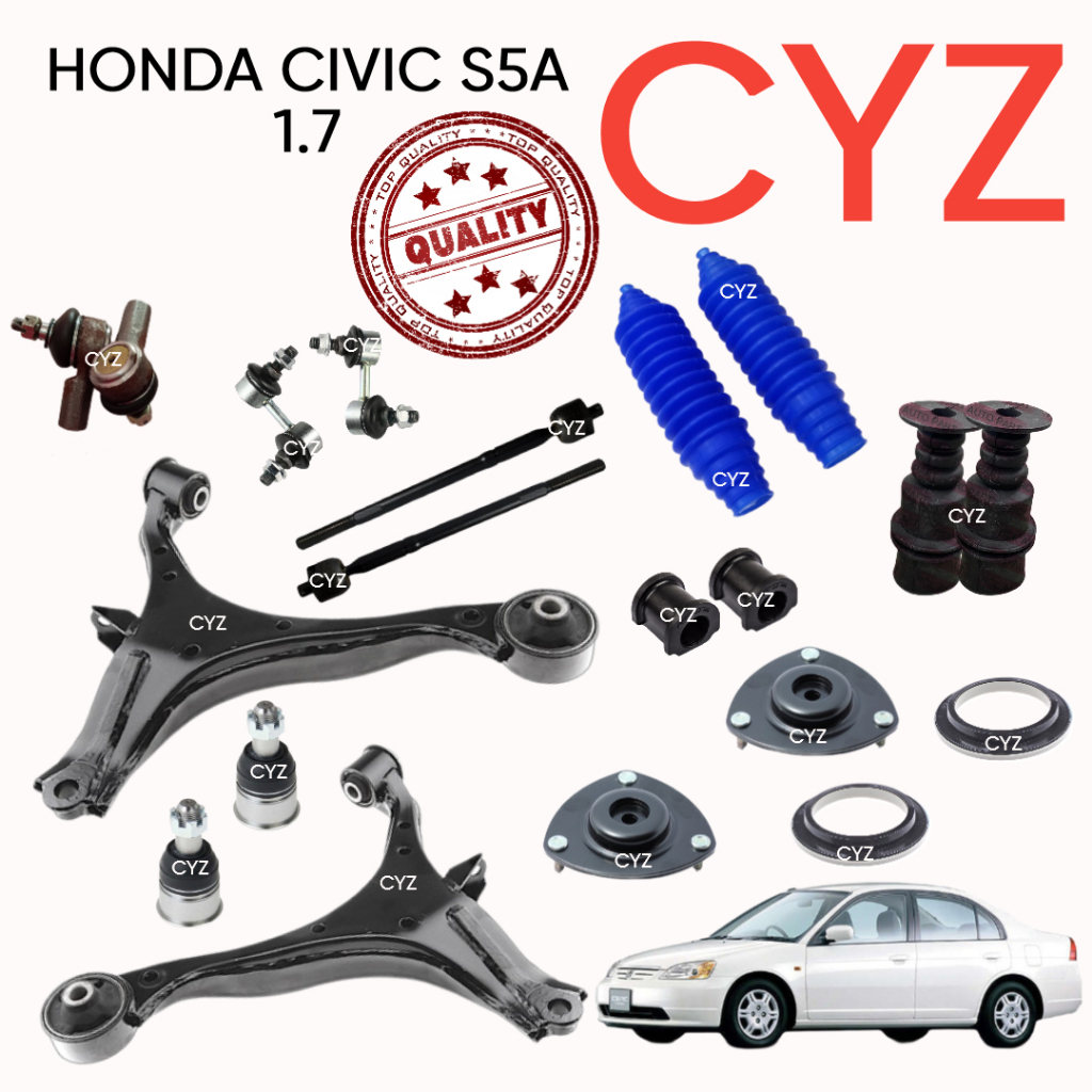 20 ITEM COMBO SET FRONT SUSPENSION HONDA CIVIC S5A 1.7 LOWER ARM ...