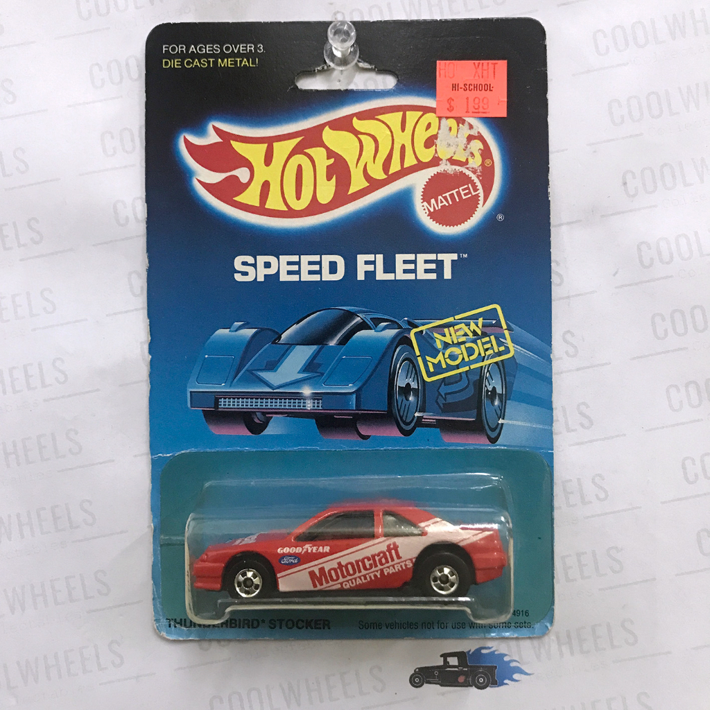 Hot Wheels 1990 Speed Fleet Thunderbird Stocker (Card not mint ...
