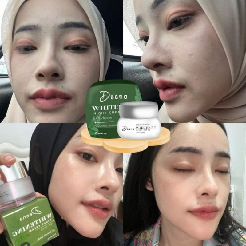 💥 DEENA WHITENING NIGHT CREAM 7g 💚💯 READY STOCK‼️ | Shopee Malaysia