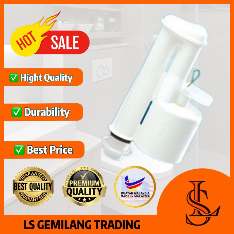 LS GEMILANG TECHPLAS CISTERN replacement FLUSH VALVE FLUSHING VALVE air ...