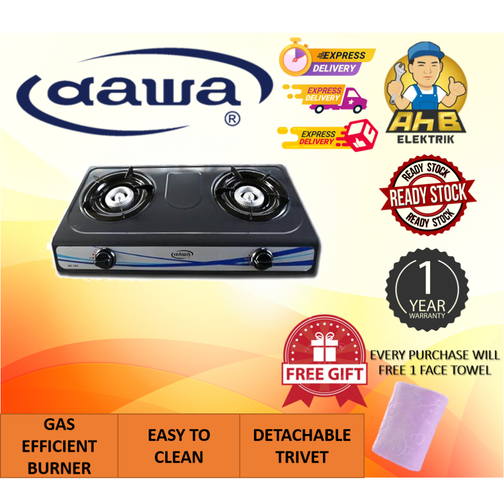Dawa Table Double Gas Stove GC-100 (DAPUR GAS) | Shopee Malaysia