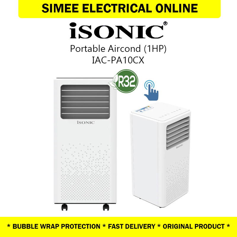 ISONIC 1.0HP Portable Air Conditioner IAC-PA10CX With Remote Control ...