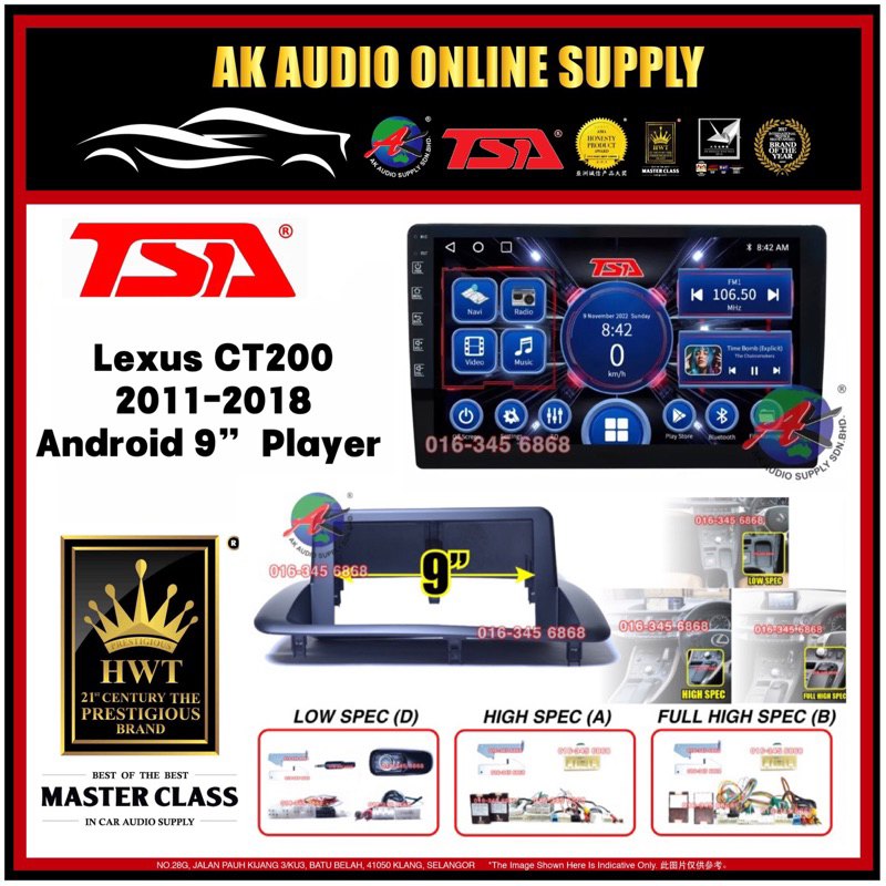 [ MTK 2+32GB ] TSA Lexus CT-200 CT200 2011 - 2018 Android 10'' inch Car player Monitor | Shopee ...