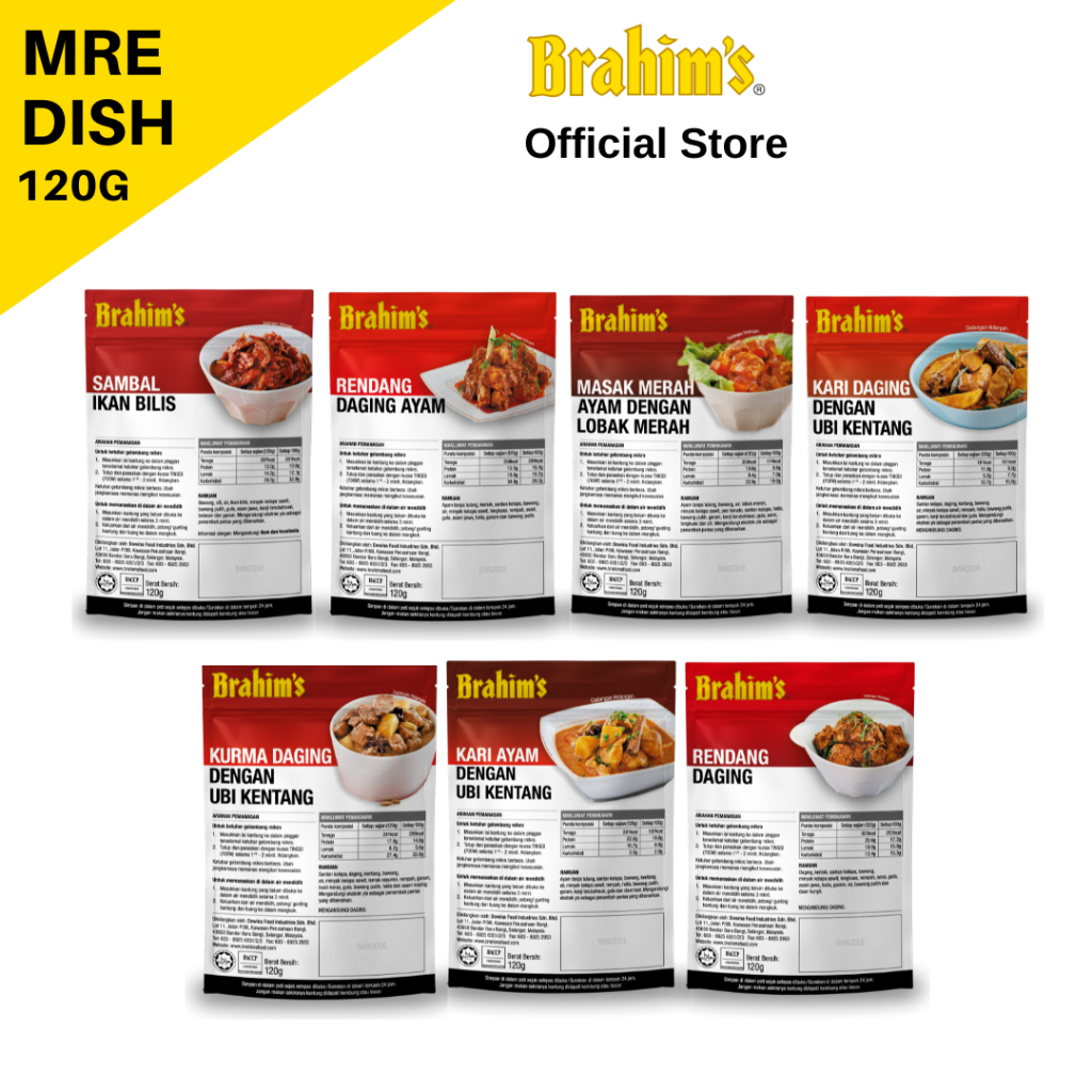 Brahim's Meal Ready to Eat 120g - Makanan Sedia di Makan | Shopee Malaysia