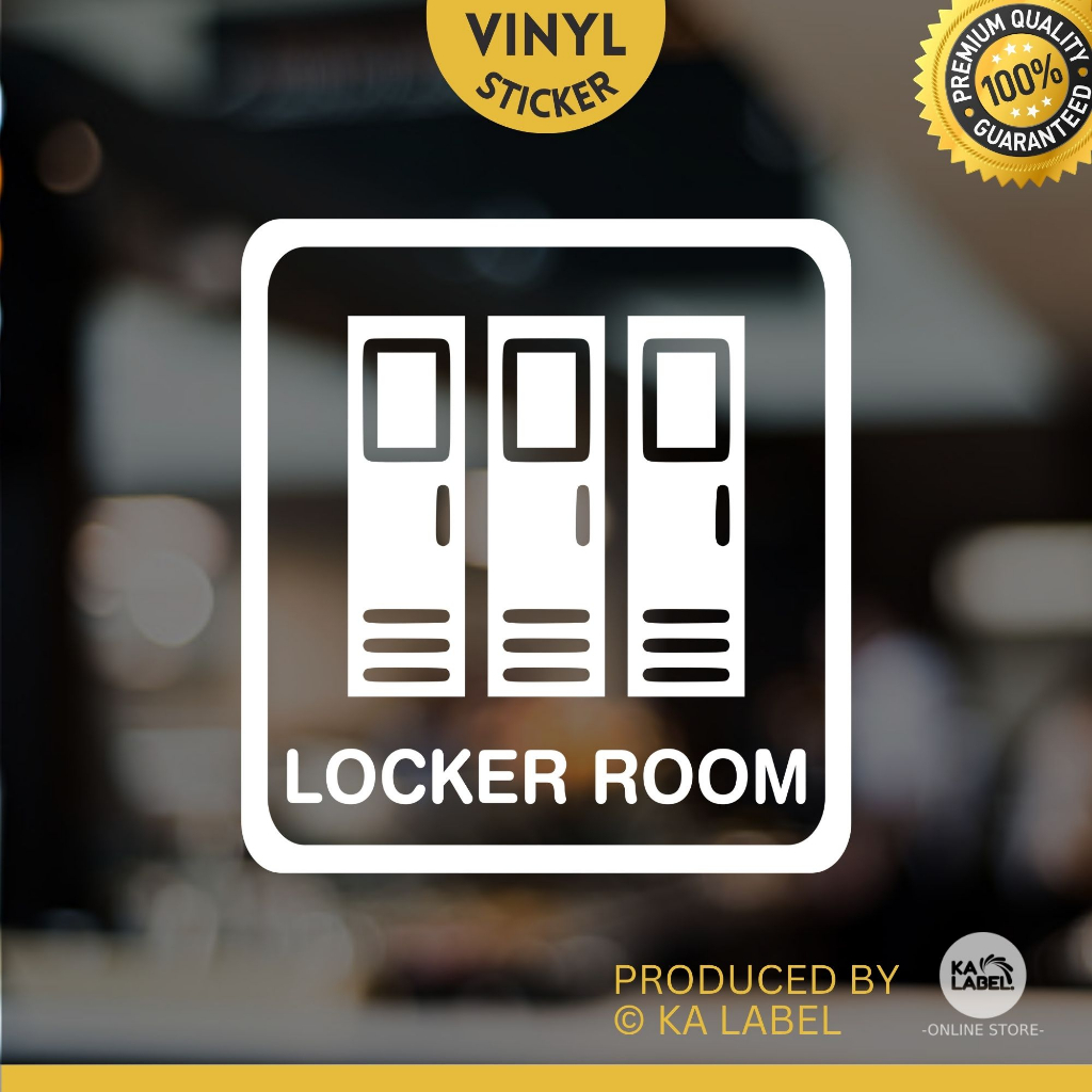 (Ready Stock) Locker Room Sticker Home / Office / Shop Vinyl Sticker ...