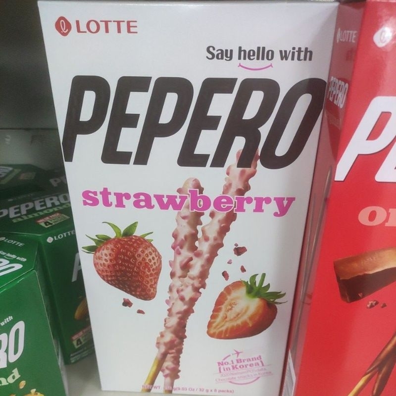 Pepero Strawberry 256g (32g × 8 packs) | Shopee Malaysia