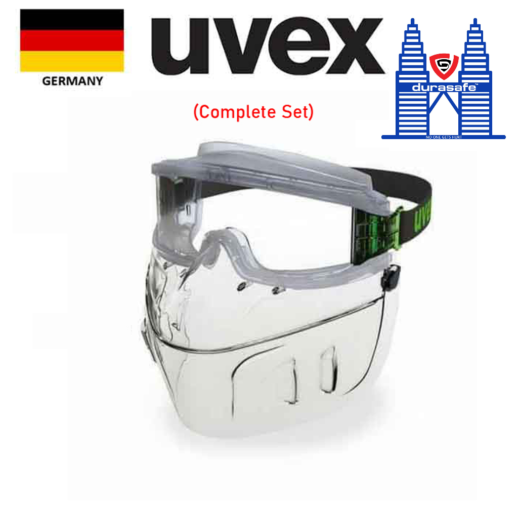 Uvex 9301555 Ultravision Face Shield Flip-Up Clear Supravision HC-AF ...