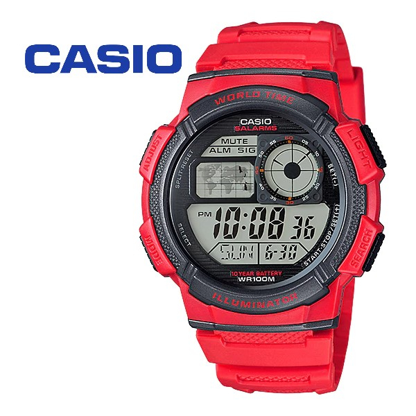 Casio Digital Resin Band Men's Watch AE-1000W-4AV | Shopee Malaysia