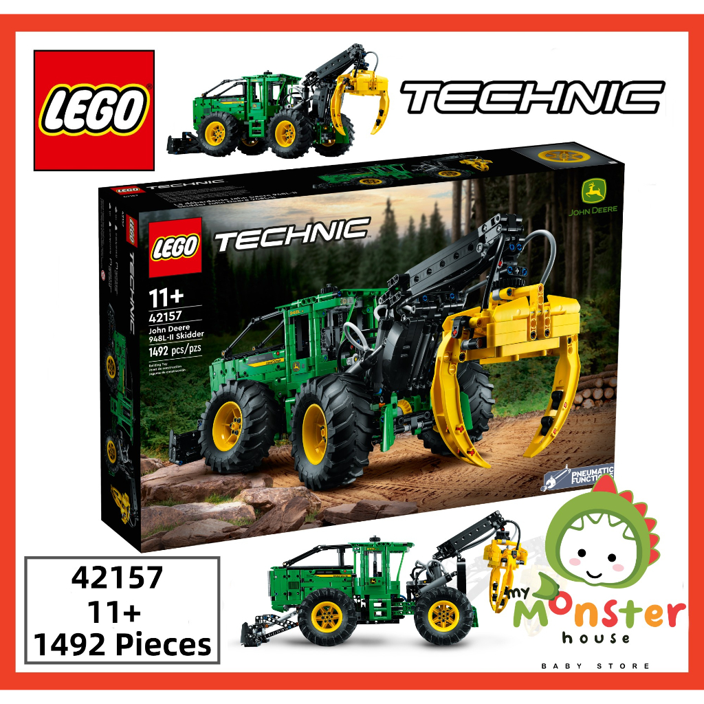 Original LEGO Technic 42157 John Deere 948L-II Skidder ( 1492 Pieces ...