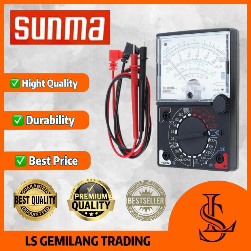SUNMA YX-360TRD Multitester Fuse Diode Protection / SUNMA MULTIMETER ...