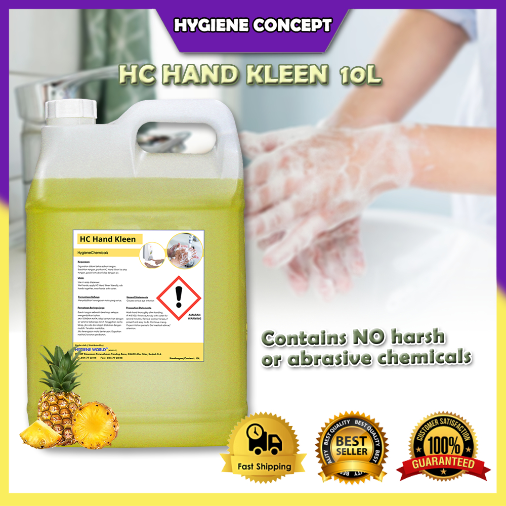 HC Hand Kleen 10L / Hand Wash / Hand Soap Liquid / Sabun Cuci Tangan ...