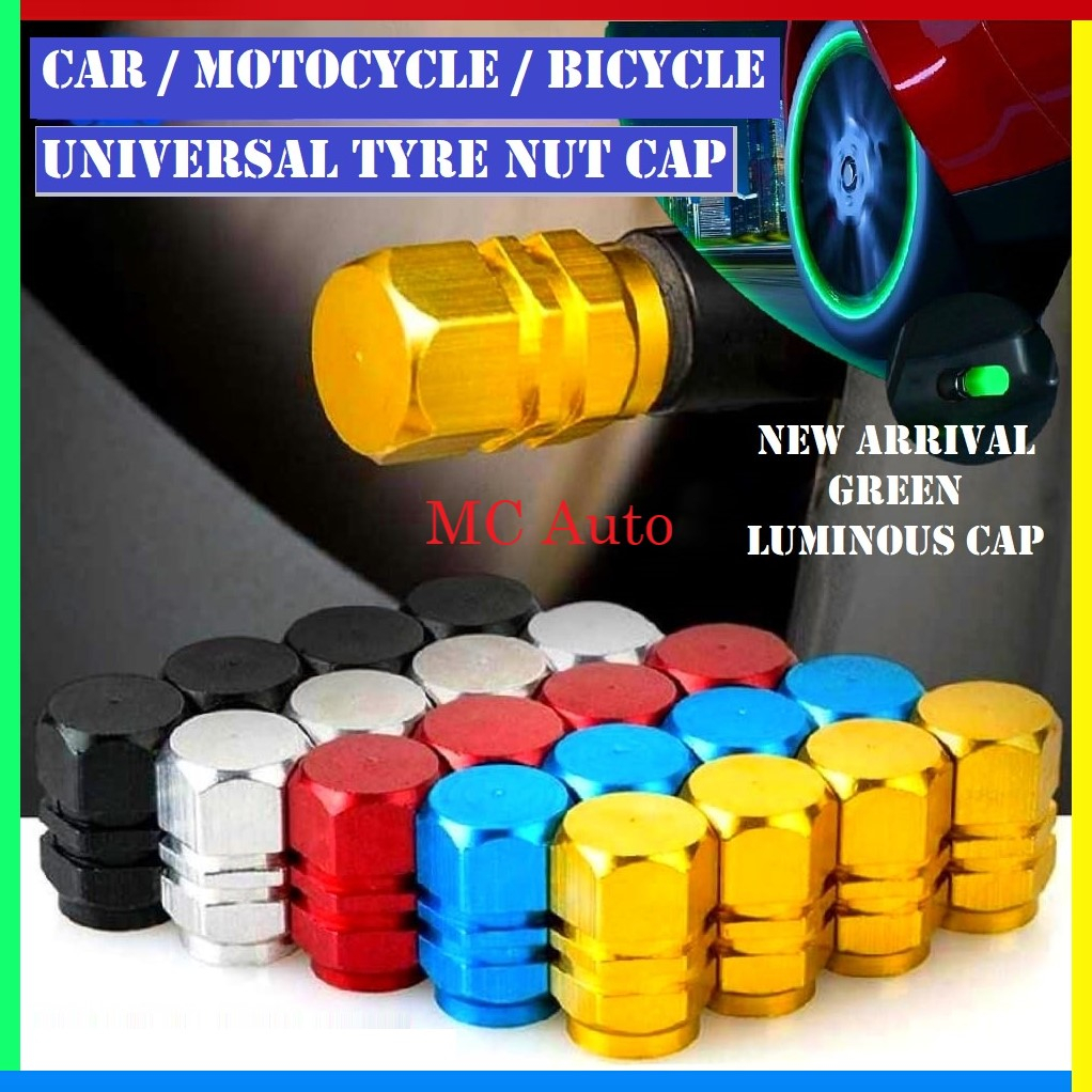 Tire Valve Caps Car Motorcycle Bicycle Tyre Cap Tubeless Valve Cap ...