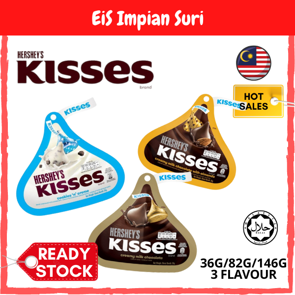 (Ready Stock!!) Hershey's Kisses Chocolate 36g/82g/146g Assorted ...