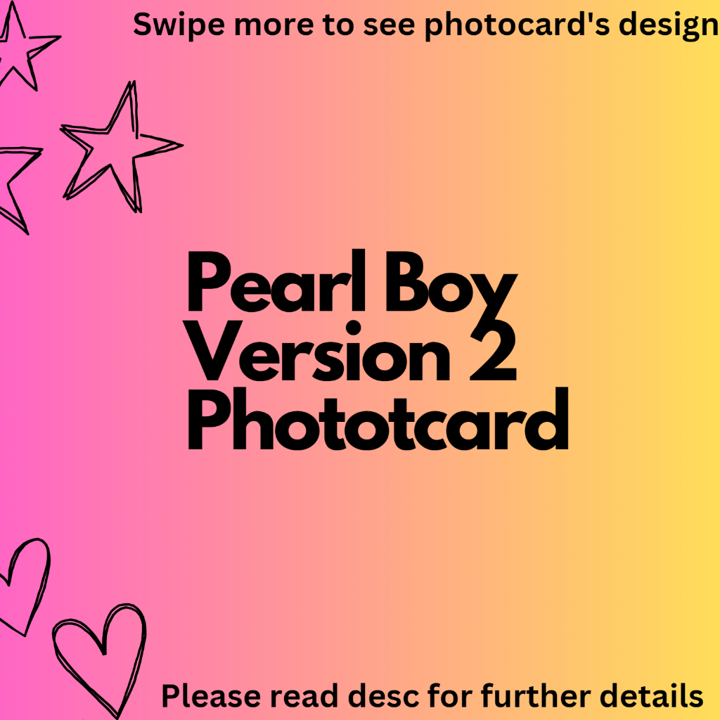 Pearl Boy Photocard Version 2 Bl/Yaoi | Shopee Malaysia