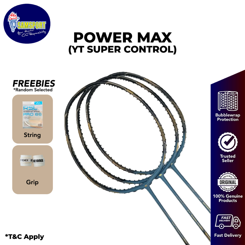 POWER MAX(YT SUPER CONTROL) [UNSTRUNG] | Shopee Malaysia