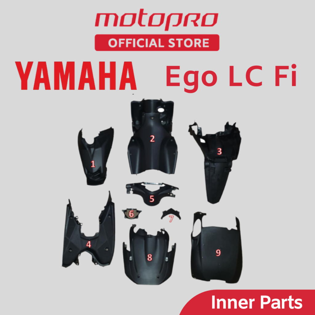 YAMAHA Ego LC FI Full Set Inner Non Color Body Parts Cover Ego Lc Fi ...