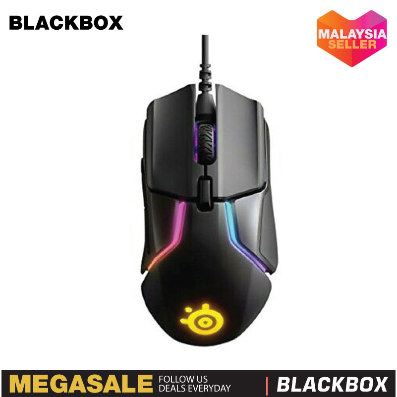 SteelSeries Rival 600 RGB Gaming Mouse TrueMove3+ Dual Sensor System ...
