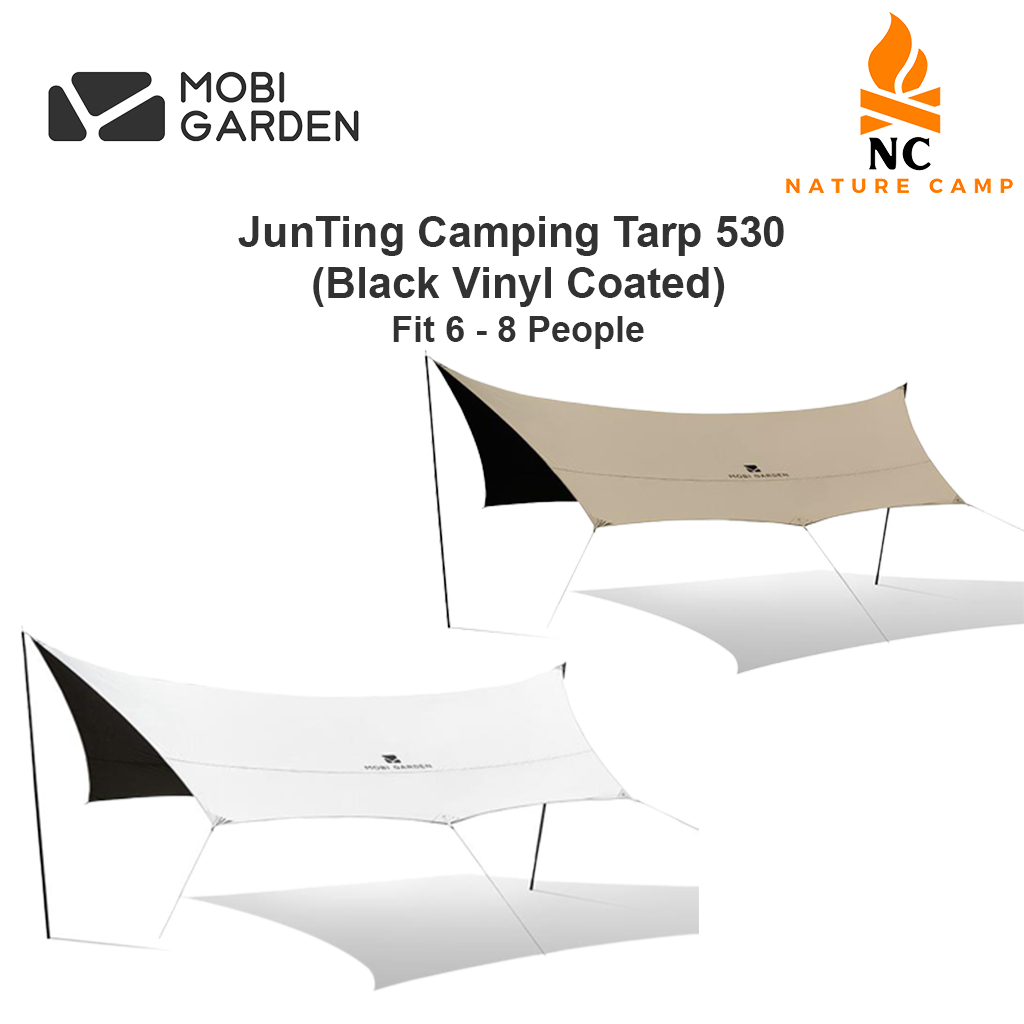 Mobi Garden Black Vinyl Edition Camping Picnic Tarp Flysheet Outdoor ...