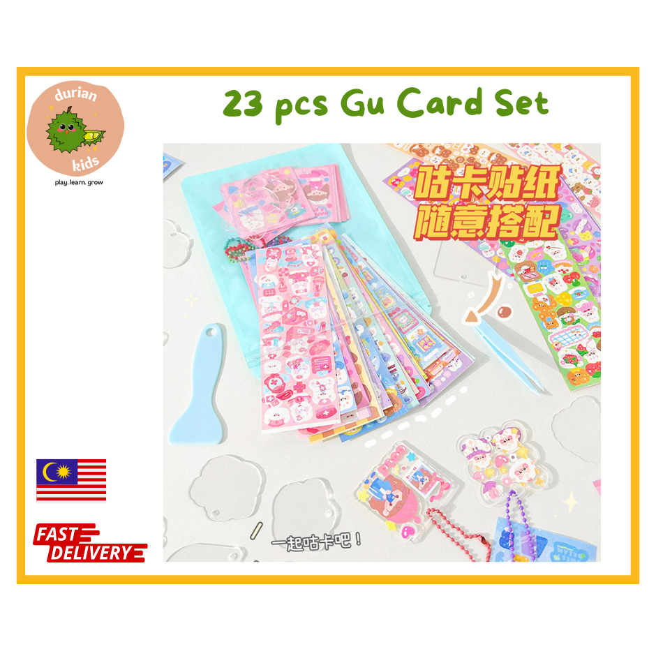 23 Gu card Sticker set/ DIY Gooka set guka sticker set/ handmade gift ...