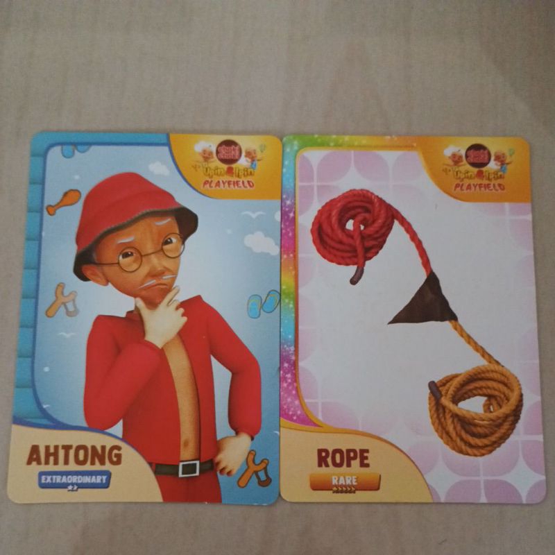 kad choki choki upin & ipin kad AH TONG EXTRAORDINARY dan ROPE RARE ...