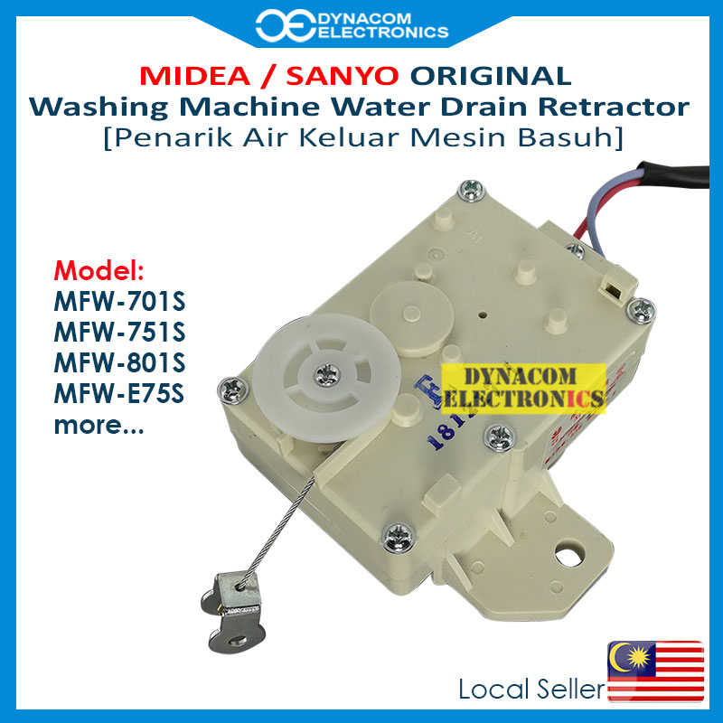 MIDEA SANYO ORIGINAL Washing Machine Drain Water Motor Retractor [Motor ...