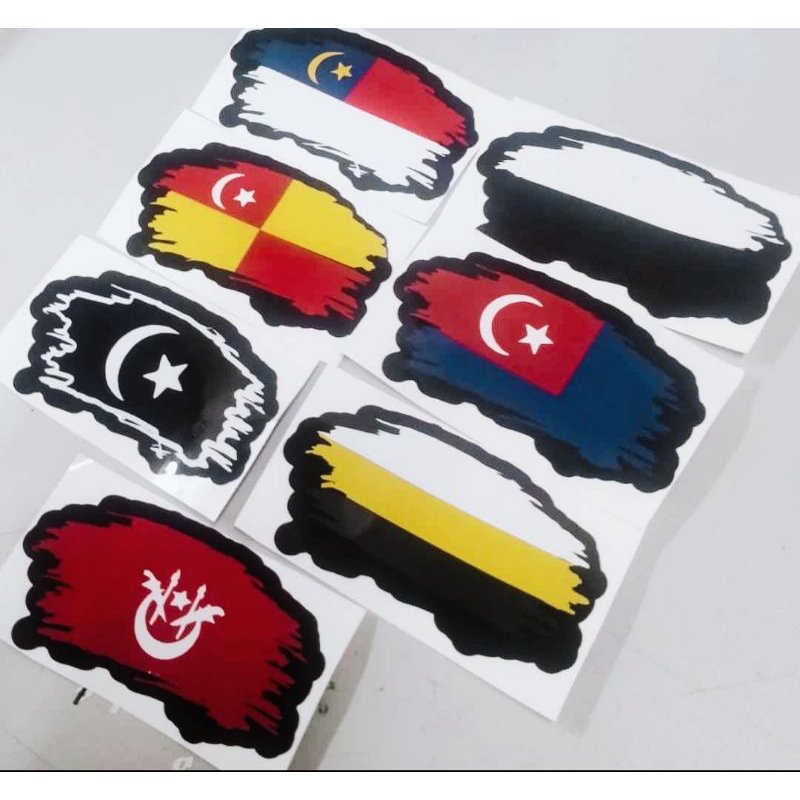 STICKER peta negeri kelantan/terengganu/pahang/kuala lumpur/selangor ...