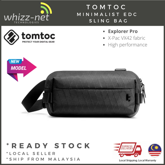 tomtoc Explorer Minimalist EDC Sling Bag - Lightweight Crossbody Sling ...
