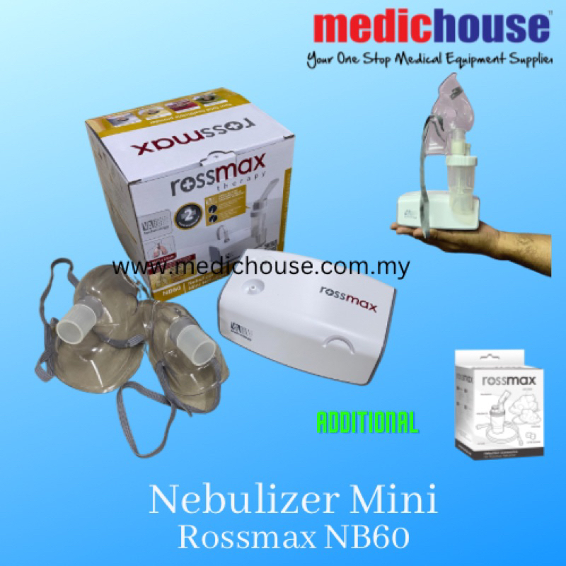 NEBULIZER Mini ROSSMAX NB60 + additional mask (home use ) | Shopee Malaysia