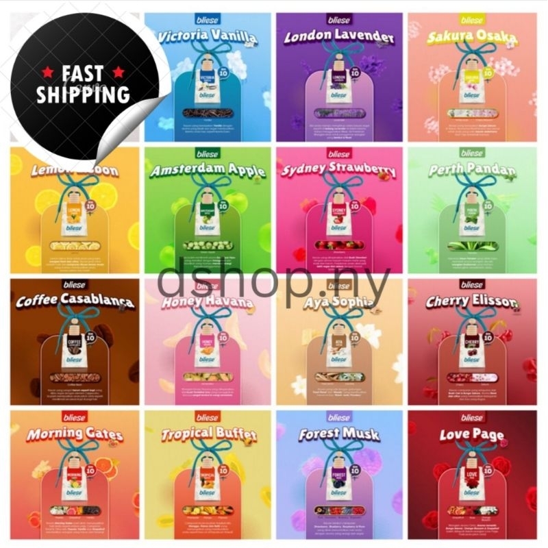 BLIESE Car Perfume Kereta | Shopee Malaysia