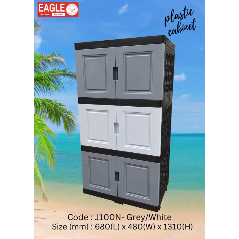 KIWI 3TIER DIY PLASTIC STORAGE CABINET / CABINET PLASTIC/ALMARI PLASTIC ...