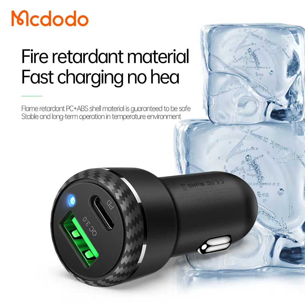 MCDODO CC-5970 38W Car Charger PD3.0 + QC Dual USB Port Super Fast ...