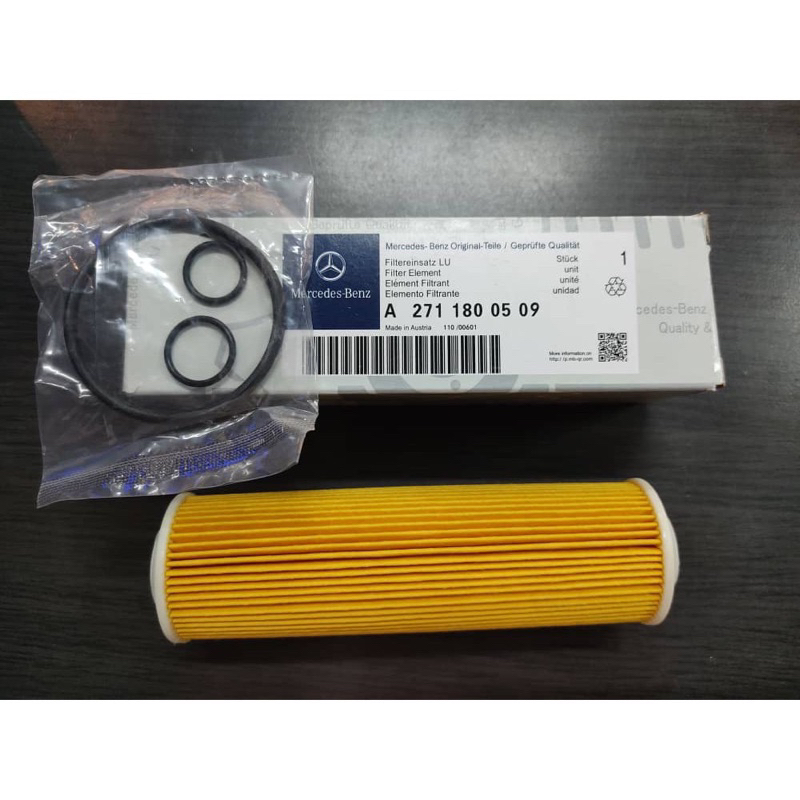 2711800509 Oil Filter for Mercedes Benz (M271 CGI Engine): W204 (C180 ...