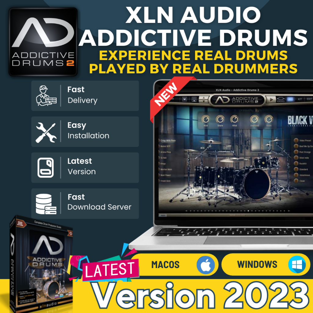 XLN Audio Addictive Drums 2 Complete - Experience real drums played by real drummers | macOS ...