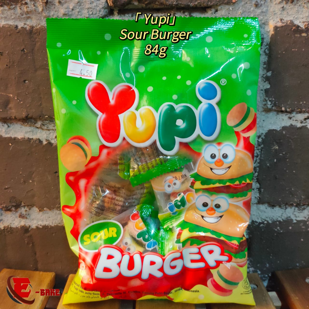 YUPI SOUR BURGER |84G |HALAL | Shopee Malaysia