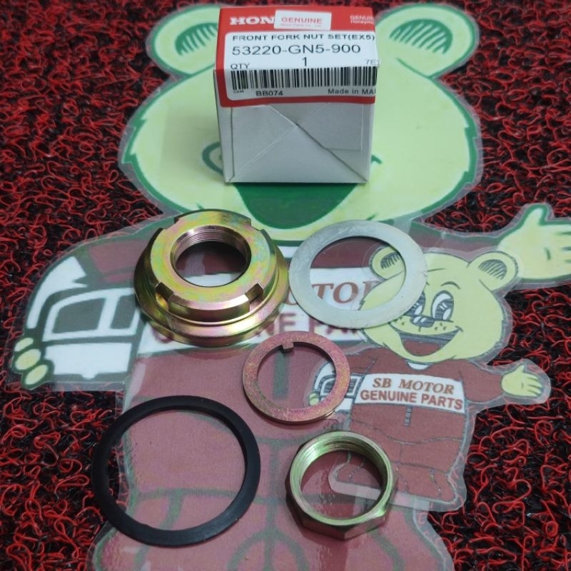 HONDA EX5 EX5 DREAM FRONT FORK NUT COMPLETE SET ORIGINAL THAI HONDA ...